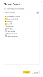Removing Columns in Power Query Editor - Iteration Insights