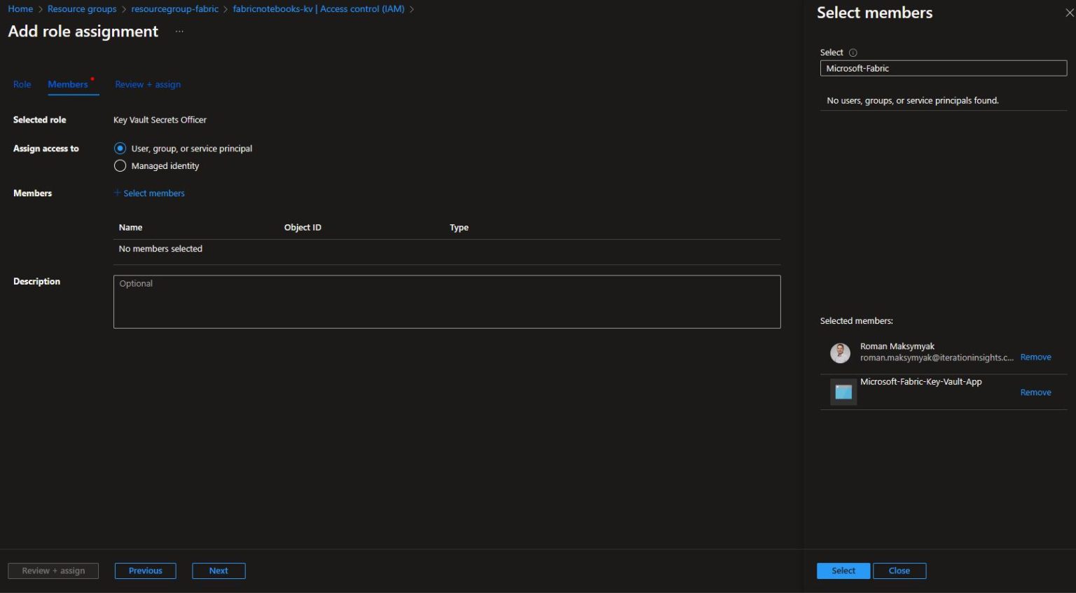 Secrets in Azure Key Vault with Fabric Notebooks