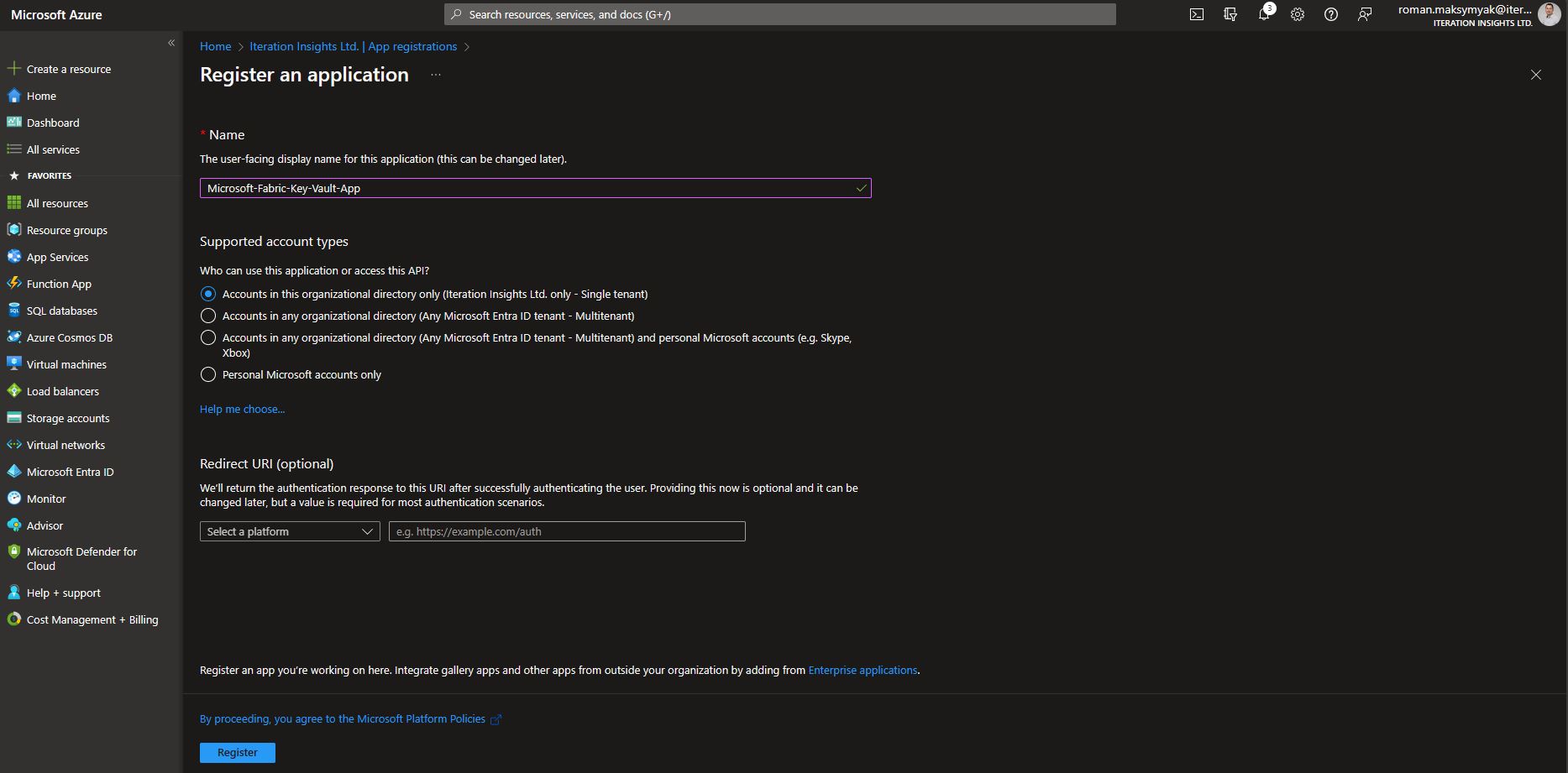 Secrets in Azure Key Vault with Fabric Notebooks